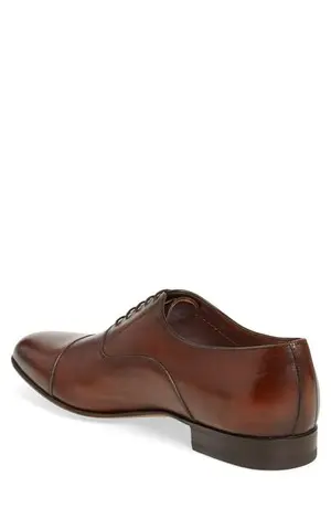 Santoni Darian Cap Toe Oxford - Brown2