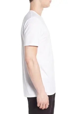 Vince Pima Cotton V-neck T-shirt - Optic White