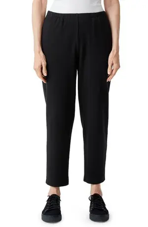 Eileen Fisher Tapered Ankle Pants - Black