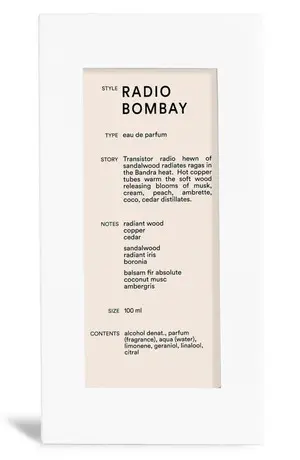 DS & DURGA Radio Bombay Eau De Parfum - No Color