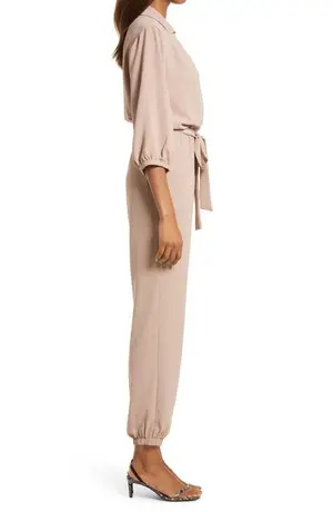 Fraiche By J Tie Waist Jumpsuit