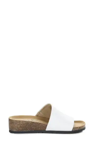 BOS. & CO. Lux Slide Sandal - White