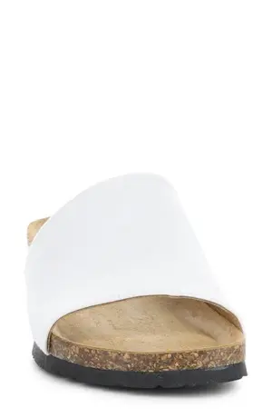 BOS. & CO. Lux Slide Sandal - White