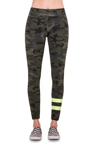 Sundry Stripe Camo Yoga Pants