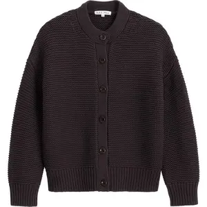 ALEX MILL Alex Mill Chunky Cotton Cardigan Asphalt Grey
