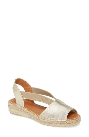 TONI PONS Etna Espadrille Sandal - Platinum Leather