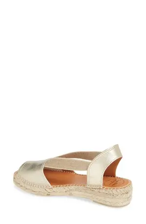 TONI PONS Etna Espadrille Sandal - Platinum Leather