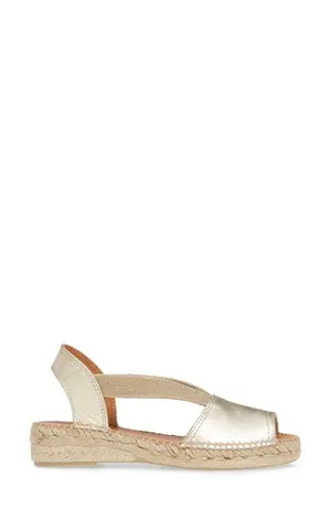TONI PONS Etna Espadrille Sandal - Platinum Leather