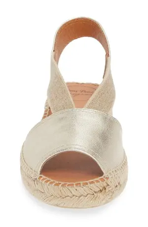TONI PONS Etna Espadrille Sandal - Platinum Leather