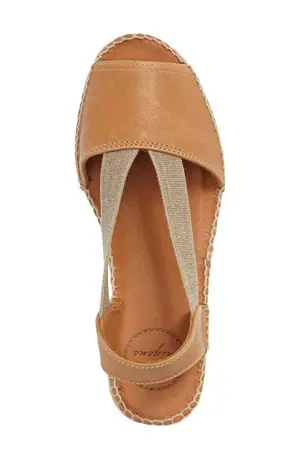 TONI PONS Etna Espadrille Sandal - Tan Leather