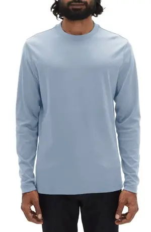 Robert Barakett Georgia Long Sleeve T-shirt - Dover Blue