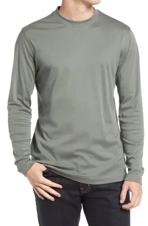Robert Barakett Georgia Long Sleeve T-shirt Dusty Moss