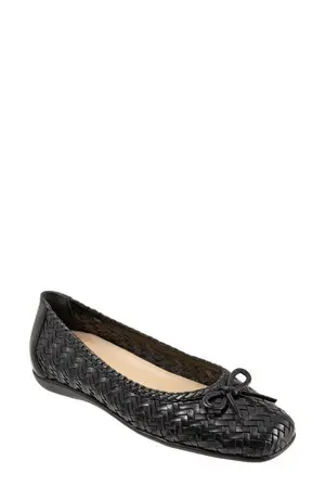 Trotters Bow Detailing Flats For Women
