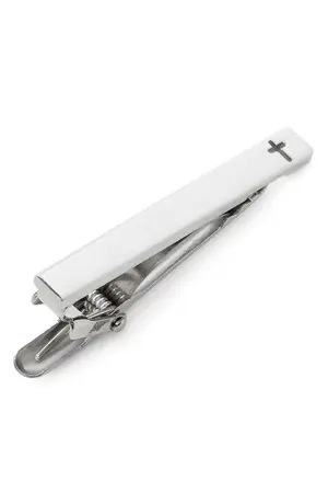 CUFFLINKS, INC. Cross Tie Clip - Silver