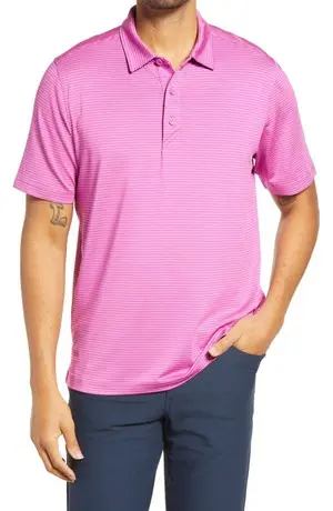 Cutter & Buck Forge Drytec Pencil Stripe Performance Polo Aster