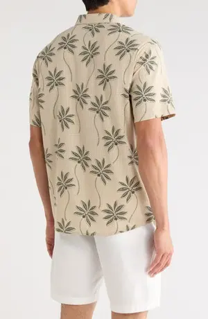 ROARK Bless Up Short Sleeve Button-up Shirt - Fossil Print