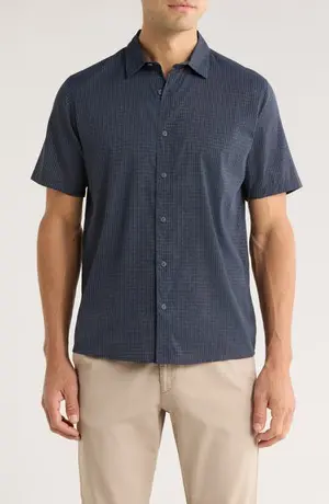 ROARK Bless Up Short Sleeve Button-up Shirt - Navy 2