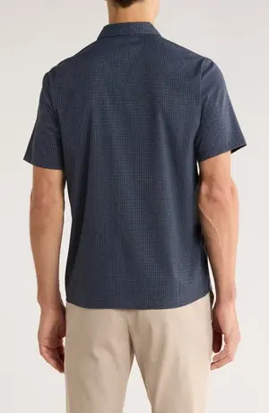 ROARK Bless Up Short Sleeve Button-up Shirt - Navy 2
