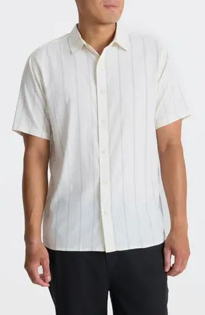 ROARK Bless Up Short Sleeve Button-up Shirt - Unbleached