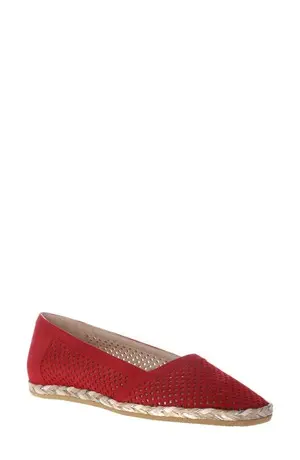 AMALFI BY RANGONI Amalfi By Rangoni Gastone Perforated Espadrille Red Suede