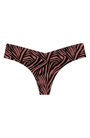 Commando Print Thong City Stripes