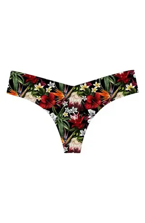 Commando Print Thong Jungle Floral