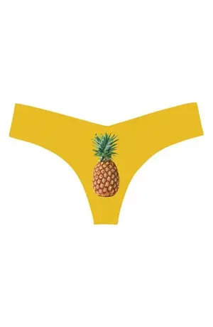 Commando Print Thong - Photo Op Pineapple