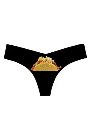 Commando Print Thong Photo-op Taco