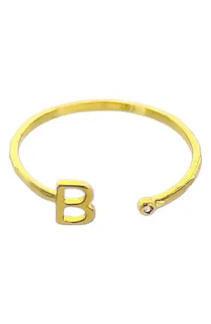 PANACEA Panacea Initial Ring Gold-b