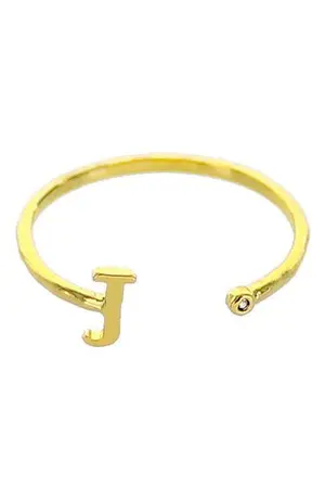 PANACEA Panacea Initial Ring Gold-j