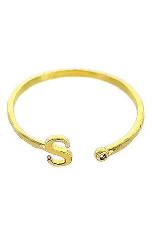 PANACEA Panacea Initial Ring Gold-s
