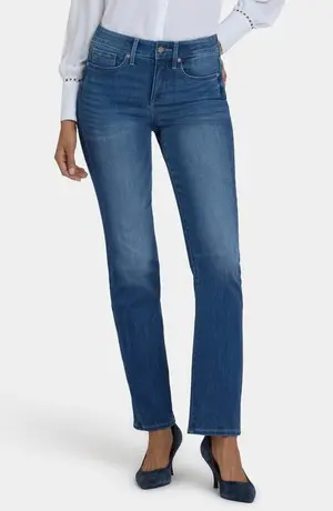 NYDJ Marilyn Straight Leg Jeans - Cool Marine