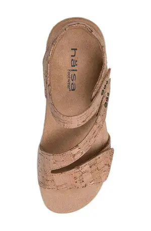 HALSA FOOTWEAR Denia Ankle Strap Sandal - Cork