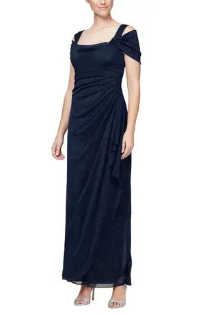 Alex Evenings Cold Shoulder Evening Dresses