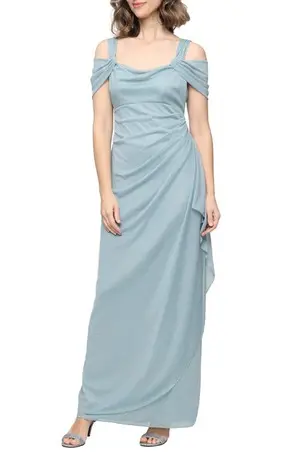 Alex Evenings Square Neck Evening Dresses