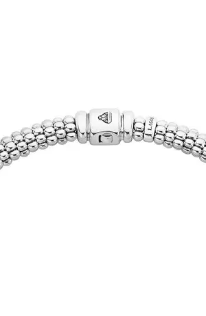 Lagos Black Caviar Pavé Diamond Collar Necklace