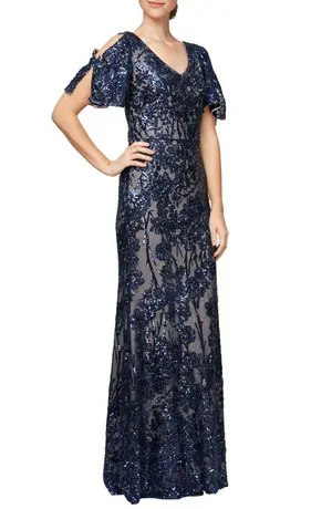 Alex Evenings Bow Evening Dresses