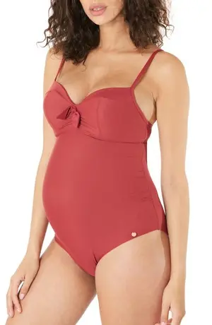 CACHE COEUR Monaco One-piece Maternity Swimsuit - Terracota