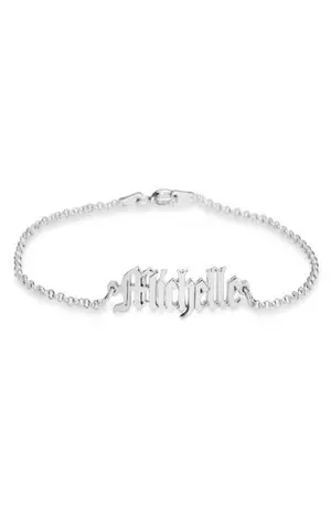 MELANIE MARIE Personalized Nameplate Pendant Bracelet - Sterling Silver