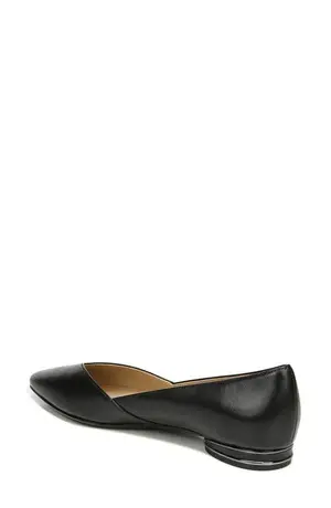 Naturalizer Havana Pointed Toe Flat - Black Leather