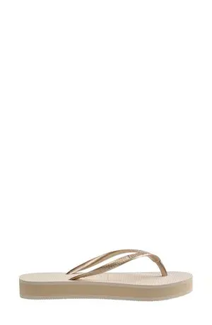 Havaianas Slim Flatform Flip Flop - Beige