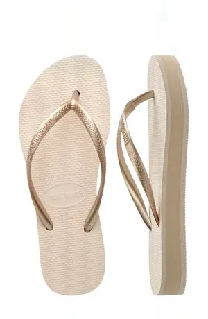 Havaianas Slim Flatform Flip Flop - Beige