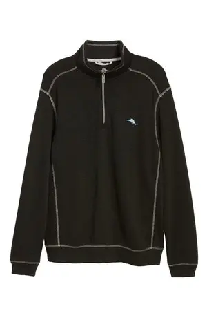 Tommy Bahama Tobago Bay Half-zip Pullover - Black