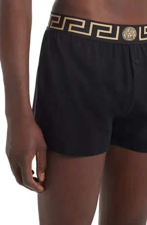 Versace Greca Border Boxers - Black