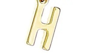 PANACEA Initial Pendant Necklace - Gold H