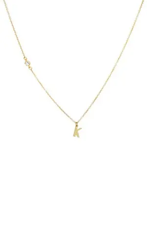 PANACEA Initial Pendant Necklace - Gold K
