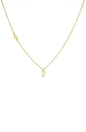 PANACEA Panacea Initial Pendant Necklace Gold S