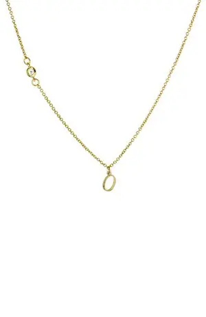 PANACEA Panacea Initial Pendant Necklace Gold-o