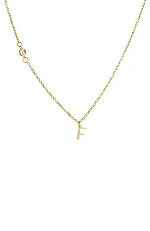 PANACEA Panacea Initial Pendant Necklace Gold