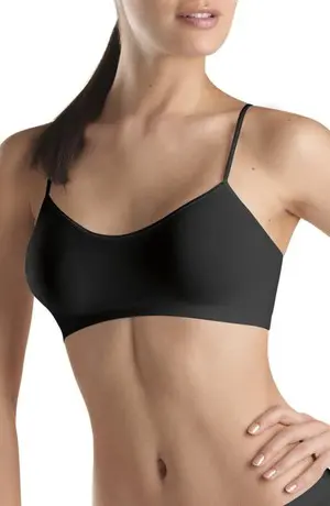 Hanro Touch Feeling Spaghetti Crop Top - Black